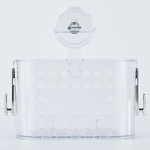 Generic Drill-Free Removable Heavy-Duty Waterproof Shower Organizer for Inside Shower, Bathroom, Kitchen, Transparent, RY-04