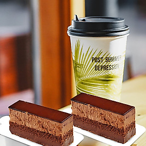 200 Pcs Mini Cake Boards, White Mousse Cake Boards Mini Cake Bases Cake Paper Board Cupcake Dessert Displays Plate Tray Cardboard Dessert Board Pastry Base - Grease Proof (Rectangular Cake Boards)