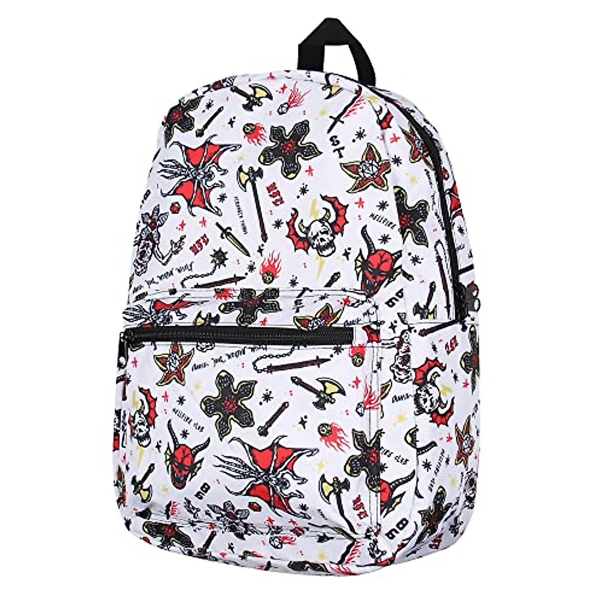 Bioworld Stranger Things Backpack Hellfire Club Allover Print Laptop School Travel Backpack