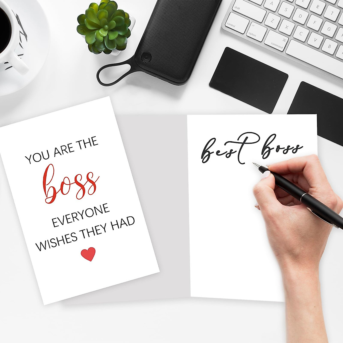 Londue Funny Boss Day Card for Boss Leader Manager, Boss's Day Gift Cards from Group Employee, Appreciation Gifts for Boss -You're The Boss That Everyone Wishes They Had
