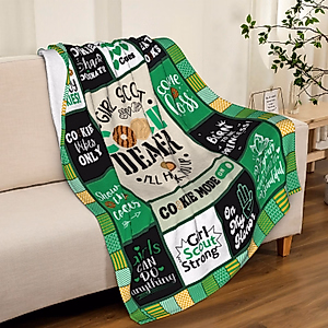 Girl Scout Gifts for Christmas, Xmas Gifts for Girl Scout, Girl Scout Cookie Sign Gifts, Girl Scouts Gifts, Girl Scout Bridging Gift, Girl Scout Cookies Gifts Throw Blanket 60 x 50 Inch