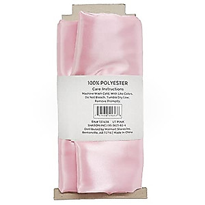 Shason Special Occasion Costume Satin Precut Fabric 57/59" for Weddings, Parties, Sold by Packs, Multiple Colors Available (2 Yards, Light Pink)