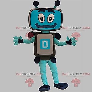 SPOTSOUND Tv screen computer robot REDBROKOLY Mascot
