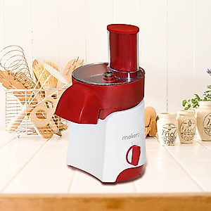 Mokero Automatic Electric Vegetable Grater 5 in 1 Kitchen Electric Slicer Chopper Shredder Safety Lock System Multifunctional Cheese Grater Salad Maker with 5 Cutting Attachments