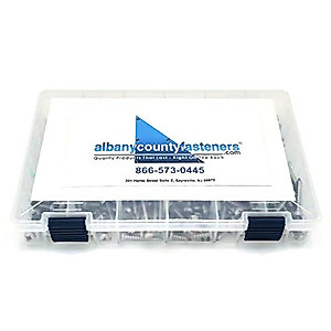 316 Stainless Steel Phillips Pan Head Sheet Metal Screw Assortment Kit Sizes #8 Through #14-326 Pieces