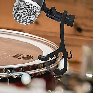 Boseen Shockproof Drum Rim Microphone Clip for Microphone Clamps Holder with Groove Gear(Pack of 4)