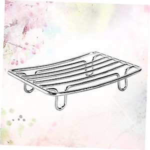 Cabilock 3 Pcs Stainless Steel Tray Sink Soap Holder Sink Tray Stainless Steel Soap Rack Drain Soap Rack Bathroom Shelf Soap Dish Holder Soap Dispenser Household