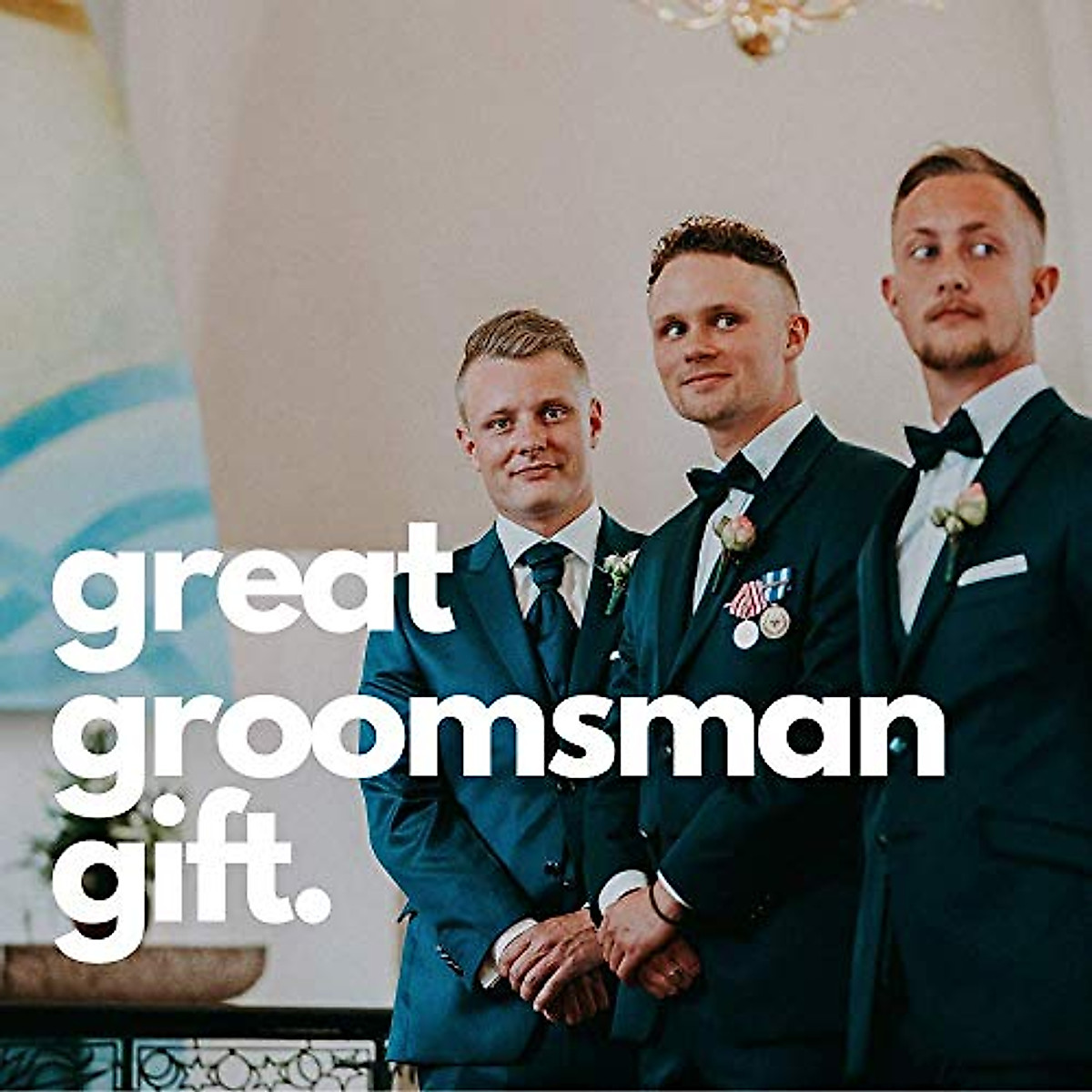 Personalized Engraved Watch Box Organizer for Men with Sunglasses Holder (Set of 5, Stamped Design), Monogrammed Jewelry Box - Unique Groomsmen Gifts for Wedding