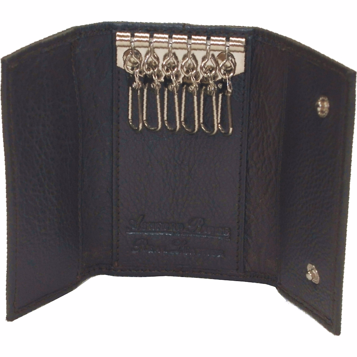 Ashford Ridge Unisex-Adult Leather Key Case Wallet 10cm x 6.2cm Brown