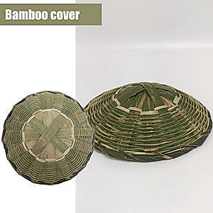 Cabilock Lid Storage Sushi Bowl Lid Chinese Steamer Chinese Wok Lid Enameled Cast Iron Skillet Steamer Basket Lid Skillet Lid Sushi Accessories Frying Pan Lid Stove Cover Rice