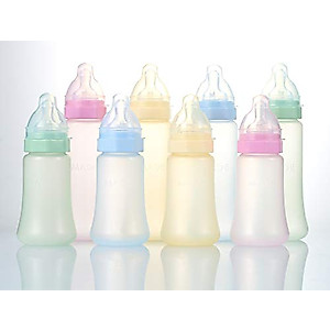 Made in USA aMACEing Zero Leak Baby Bottle with Anti-Colic Vent and Variable Flow, Leak-Proof 10oz (Green)