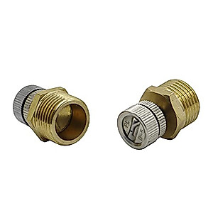 XLBH Irrigation Accessories 10 Pcs 3/16" Thread 90 Degree Fan Shaped Atomizing Nozzles Garden Irrigation Watering Sprayer Cooling Humidity Sprinklers widely Used (Color : White)