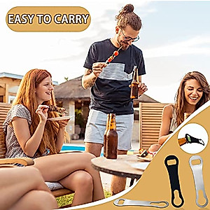 2-in-1 Bottle Opener Thickened Stainless Steel Beer Bottle Opener and Wine Opener Bartender Accessories 3pcs