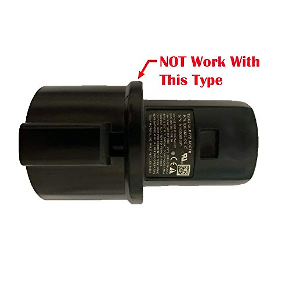 Tesla Model 3/Y Charger Lock for J1772 Adapter (Works with Non Flange Adapter, Not Work with Model S/X) (Red)[2PACK]