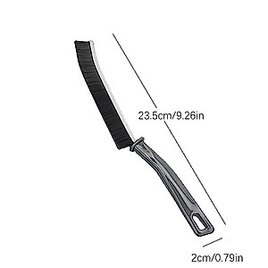 Gap Cleaning Brush，Cleaner Scrub Brush, Grout Cleaner Scrub Brush Stiff Angled Bristle, Joints Corners Cleaning Tool for Cleaning Bathroom, Kitchens Tile Floors (2pc)