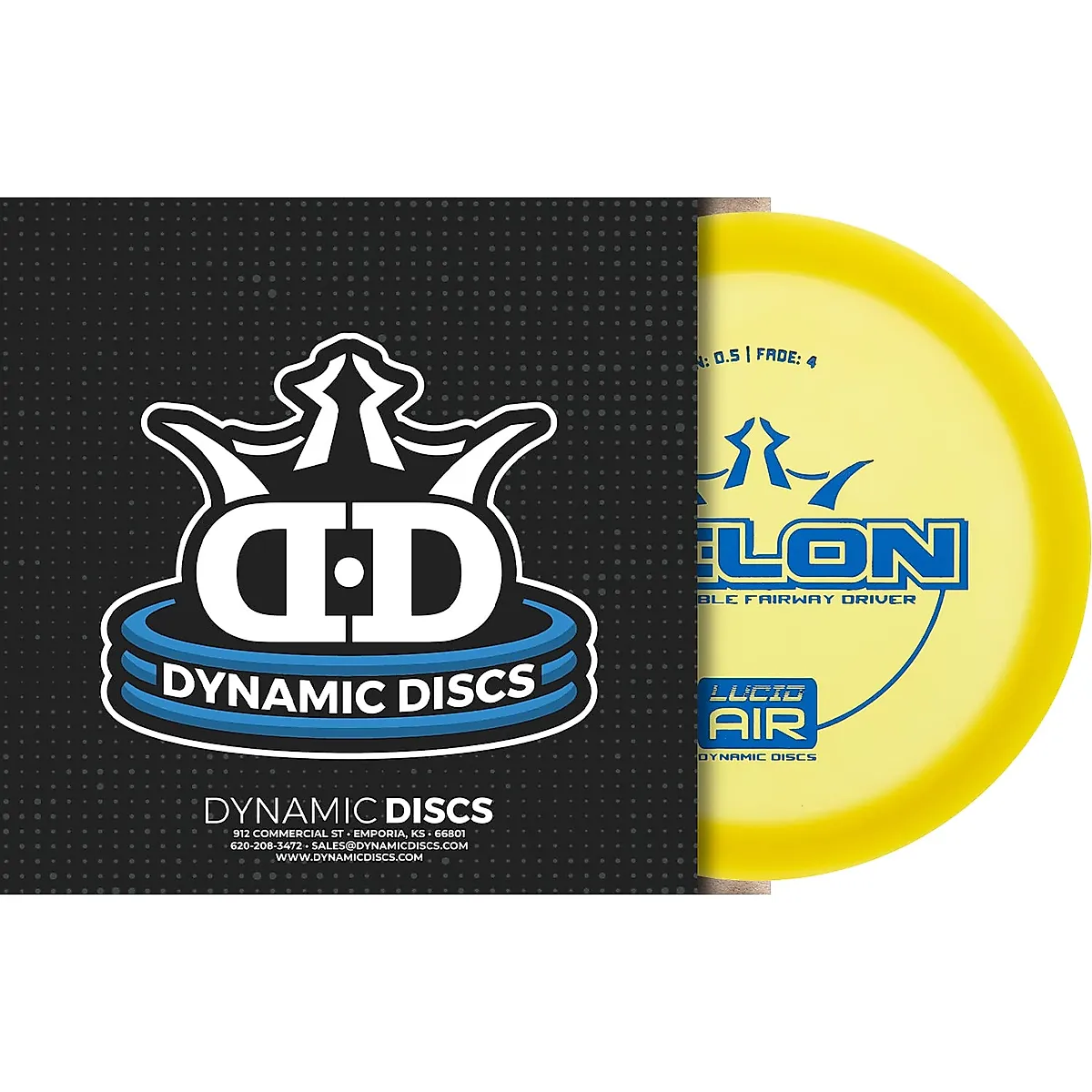 Dynamic Discs Lucid AIR Felon Disc Golf Driver | Frisbee Golf Disc | Overstable Fairway Driver | Premium Disc Golf Discs (Orange)