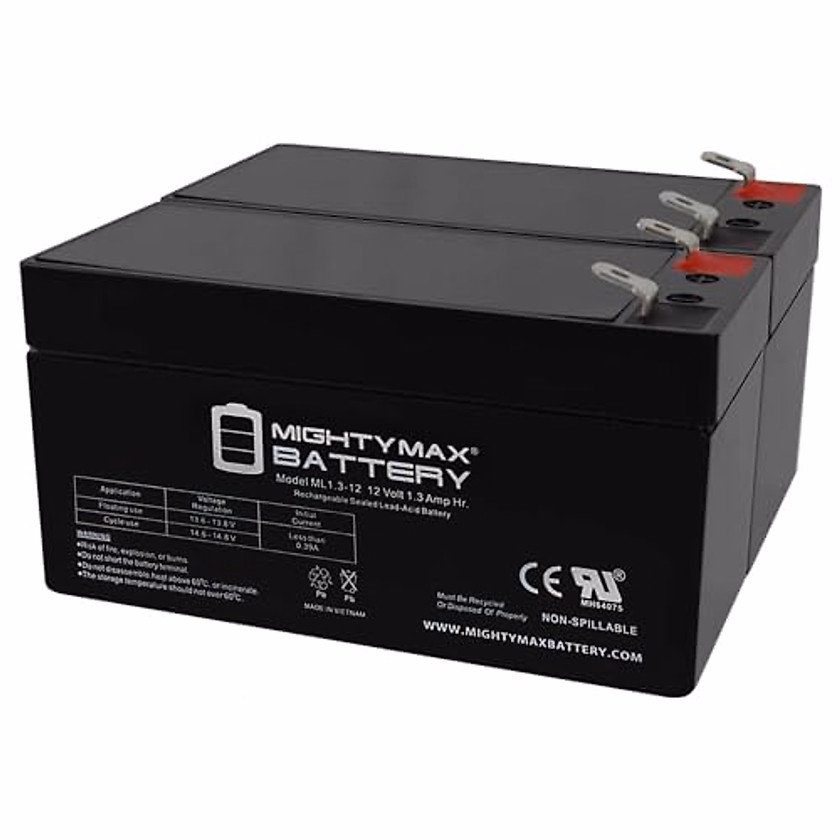 Mighty Max Battery 12V 1.3Ah Replacement Battery for Mercedes-Benz N000000004039