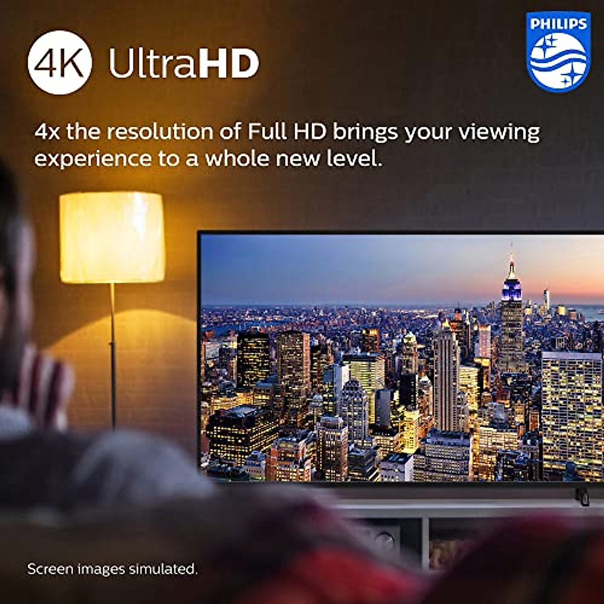 PHILIPS 50-Inch 4K UHD LED Android Smart TV with Voice Remote, HDR10, Google Assistant and Chromecast Built-in