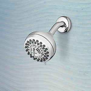 Waterpik Shower Head High Pressure PowerPulse Therapeutic Massage 7-Mode, 1.8 GPM, Chrome 1.8 GPM, XRO-733E