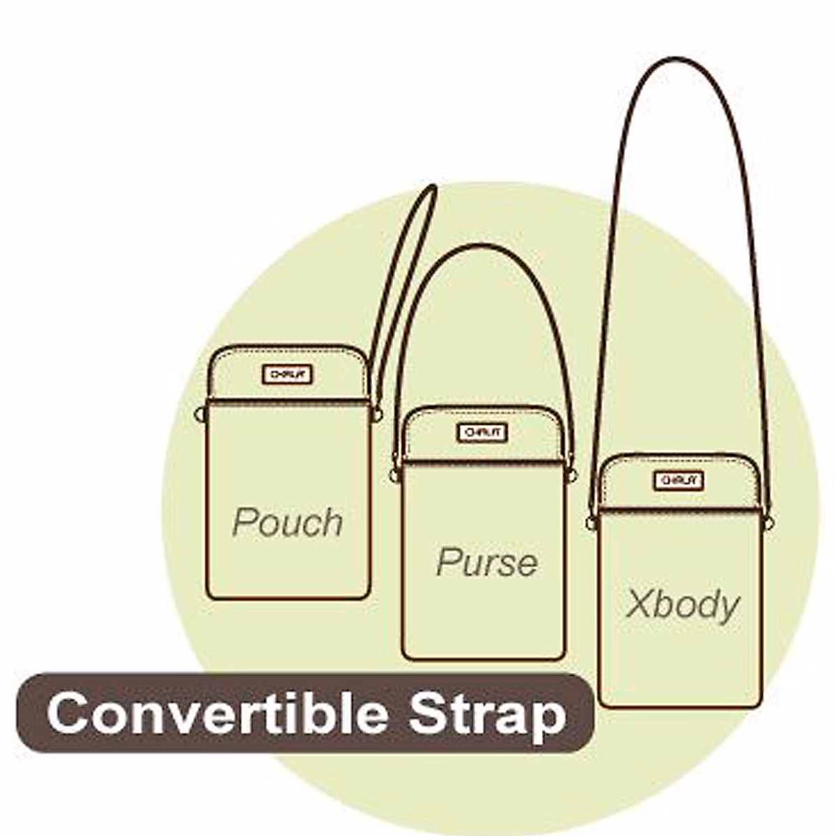 Chala Dragonfly Turquoise Cellphone Crossbody Handbag - Convertable Strap