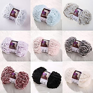 50g/Ball DIY Plush Thick Knitting Yarn Multicolor Hand-Woven Crochet Thread for Baby Warm Hat Scarf Skin So Soft