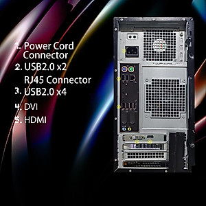 Dell Optiplex 7020 Gaming Desktop PC - Intel Core i7 4th Gen 3.4GHz, NVIDIA GeForce GT 1030 2GB, 16GB RAM, 512GB SSD, HDMI, DVI, VGA, New Keyboard, Mouse, Wi-Fi, Windows 10 Professional(Renewed)