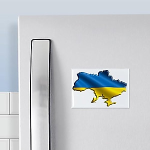CafePress Ukraine Pride Love Ukrainian Flag Magnets Rectangle Magnet, 3"x2" Refrigerator Magnet