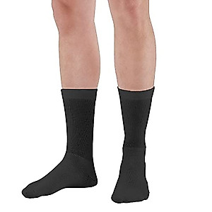 Ames Walker AW Style 130 Coolmax 20-30 mmHg Firm Compression Crew Socks White Large