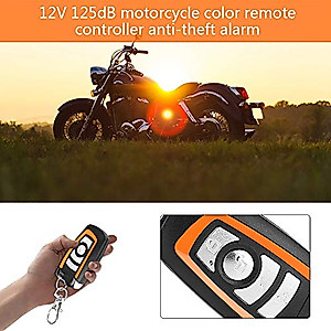 Yosoo Health Gear Motorcycle Alarm System, Anti-Theft Security Alarm, Remote Control Engine Start, 12V Universal, 125dB