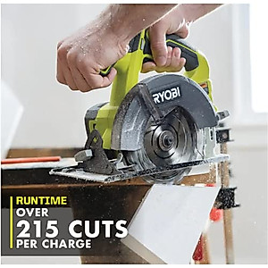 RYOBI ONE+ PCL1600K2 18V Cordless 6-Tool Combo Kit with 1.5 Ah Battery, 4.0 Ah Battery, and Charger