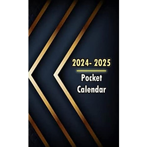 2024-2025 Pocket Calendar: Purse Size 4 x 6.5 - 2 Years Monthly Planner for Purse / from January 2024 to December 2025: each month/ 2 pages – ... Contacts, Pasword Log, Holiday ... and more