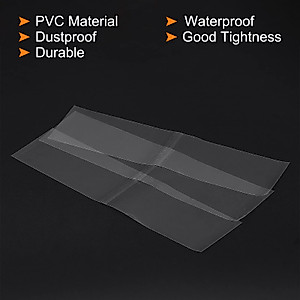 PATIKIL 190x50mm Perforated Shrink Bands, 250 Pack PVC Heat Shrink Wrap Band Fits Cap Diameter 4.53 to 4.72 Inch for Jars Cans, Clear