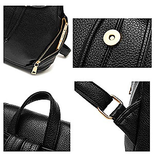 KARRESLY Backpack Purse for Women PU Leather Rucksack Purse Ladies Casual Shoulder Cute Bag(White)
