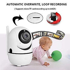 Tuya WiFi Indoor Camera,1080P Smart Baby/Pets Monitor with Pan/Tilt, Two-Way Audio,AI Detection,Night Vision,Cloud/Local Storage,2MP Wireless Camera