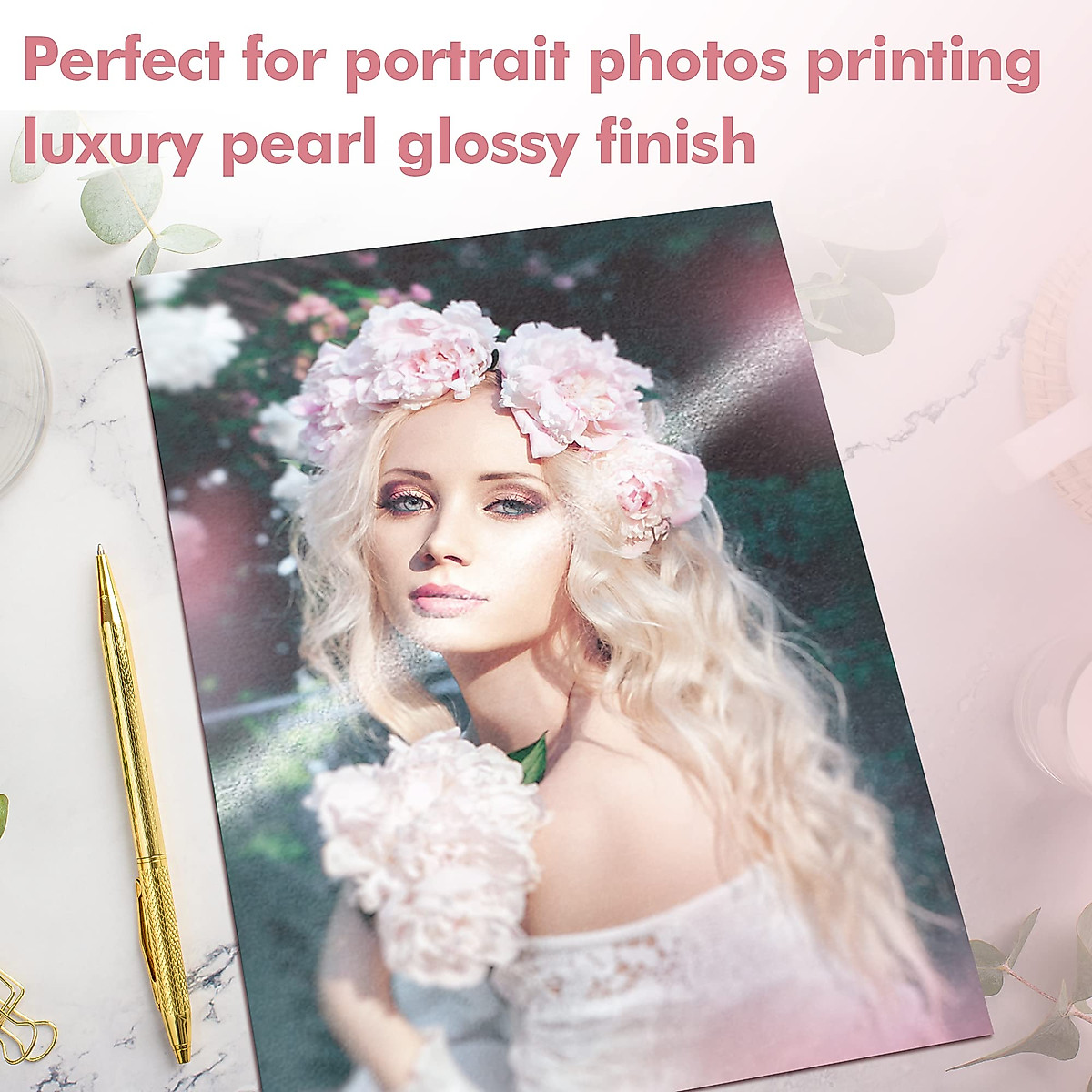 Koala Pearl Glossy Photo Paper 8.5X11 Inches 48LB 30 Sheets Shiny for Inkjet and Laser Printer ...
