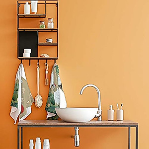 Hand Towels Face Towels Set of 2 Japanese Cranes Lotuses Asian Oriental Style Soft Comfortable Polyester Microfiber Fast Water Absorbent Towels for Bathroom Kitchen 30X15 Inch