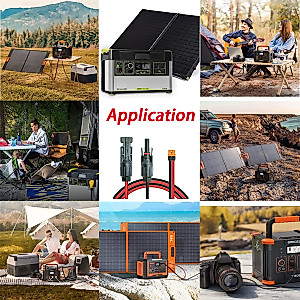 Magiktech Solar to XT60i Charge Extension Cable 3FT/6FT/12FT/25FT/50FT,Solar Connectors to XT60i Adapter for Portable Power Stations & Solar Generators (12AWG 7.6M/25FT)