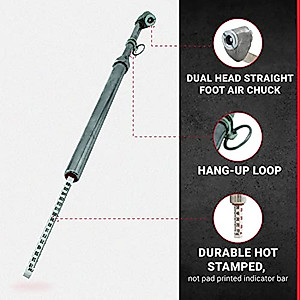 Milton Dual Head Tire Pressure Guage, 10-160 PSI, Dually Chuck Pencil Tire Pressure Gauge, Truck, Tractor Trailer, RV & Car, S-976