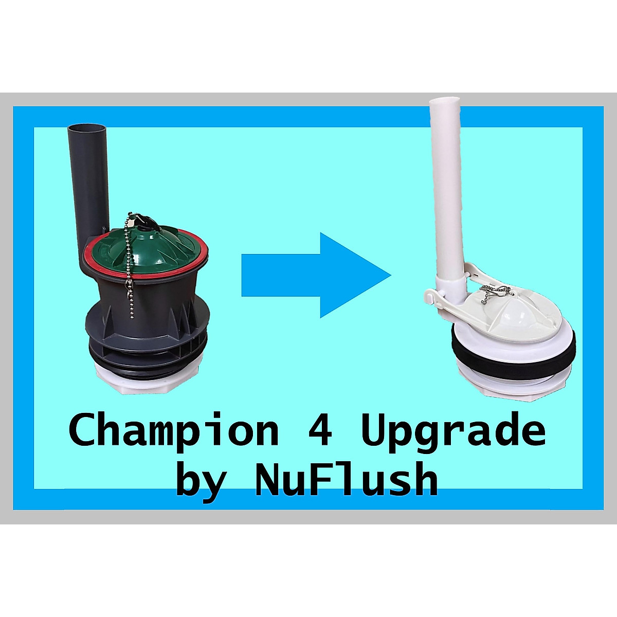 American Standard Champion 4 or TItan Flush Valve Assembly Upgrade for Two Piece Toilet