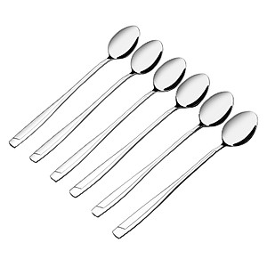 Cand Stainless Steel Ice Tea Spoons, Long Handle Ice Cream Spoon(Set of 16)