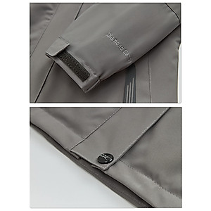 Diamond Candy Women's Waterproof Rain Jacket with Hood Lightweight Outdoors Raincoat Grey