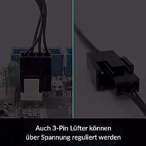 ARCTIC 4-Pin PWM Fan Splitter Cable - PST Extension-Cable for 4 Case Fans, PC Fans, PWM Splitter Cable, Multi-Fan Connector, Fan Splitter, Extension Cable, Y-Splitter, Adapter - Black