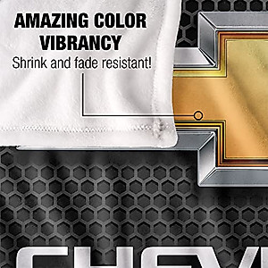 Chevy Blanket, 50"x60" Chrome Bowtie Silky Touch Super Soft Throw Blanket