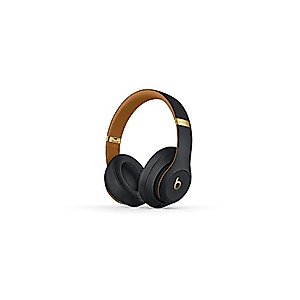 Beats Studio3 Wireless Noise Cancelling On-Ear Headphones - Apple W1 Headphone Chip, Class 1 Bluetooth, Active Noise Cancelling, 22 Hours of Listening Time - Midnight Black (Previous Model)