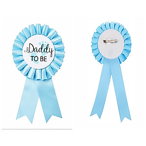 Yoinnt Sash and Badge for Boy - 'Mommy to Be' Sash and 'Daddy to Be' Pin Set, Decorations Sash, Ideal Gift for Gender Reveal/baby shower