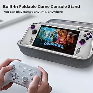 Sonicgrace for ASUS ROG Ally 2023 Case / ROG Ally X 2024 Case, Hard Handheld Protected Travelling Carrying Case, Shockproof Game Console Storage Bag Compatible with ASUS ROG Ally X Accessories