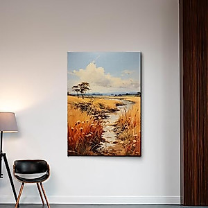 Samsung Frame TV Art Wildflower Field, Flower Meadow, Vintage print, print print, Canvas, Art Print