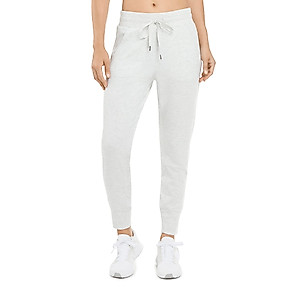 Danskin Women's Soft Touch Jogger Pant, Oatmeal Heather, Medium