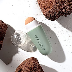 EcoTools Reusable Shine Control Oil Absorbing Facial Roller, Oil Absorbing Volcanic Ash Face Roller, For Oily Skin, Cruelty Free Facial Skincare Tool, Perfect For On The Go, 1 Count
