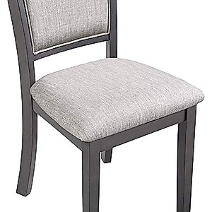 New Classic Furniture Amy 5-Piece Dining Table Set, Gray